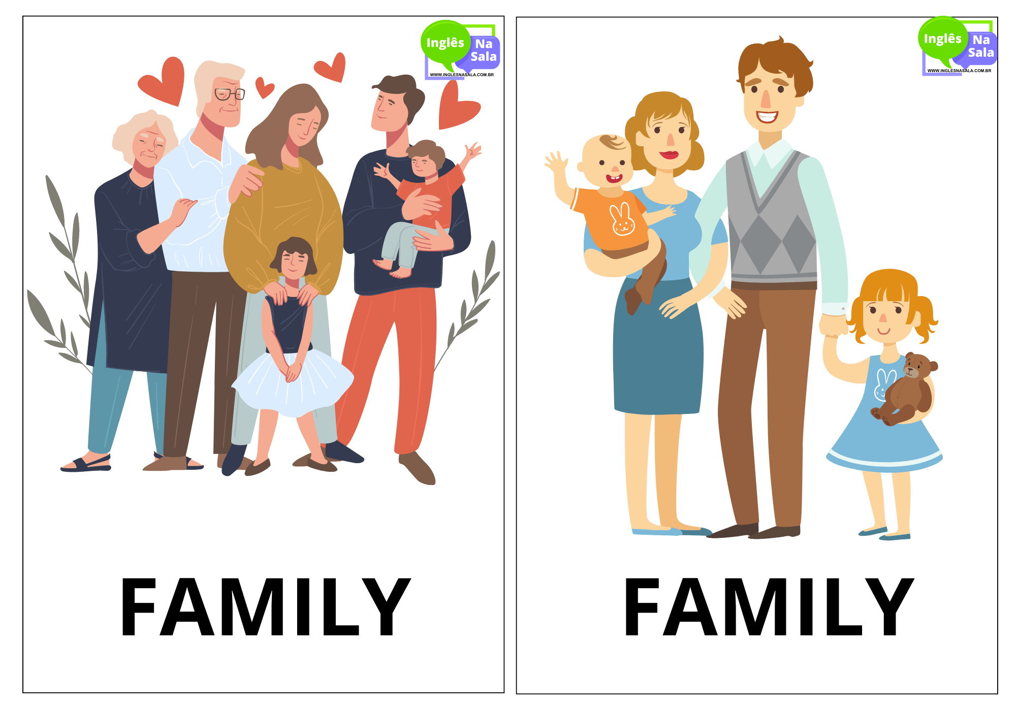 FAMILY / FAMÍLIA - Inglês Na Sala